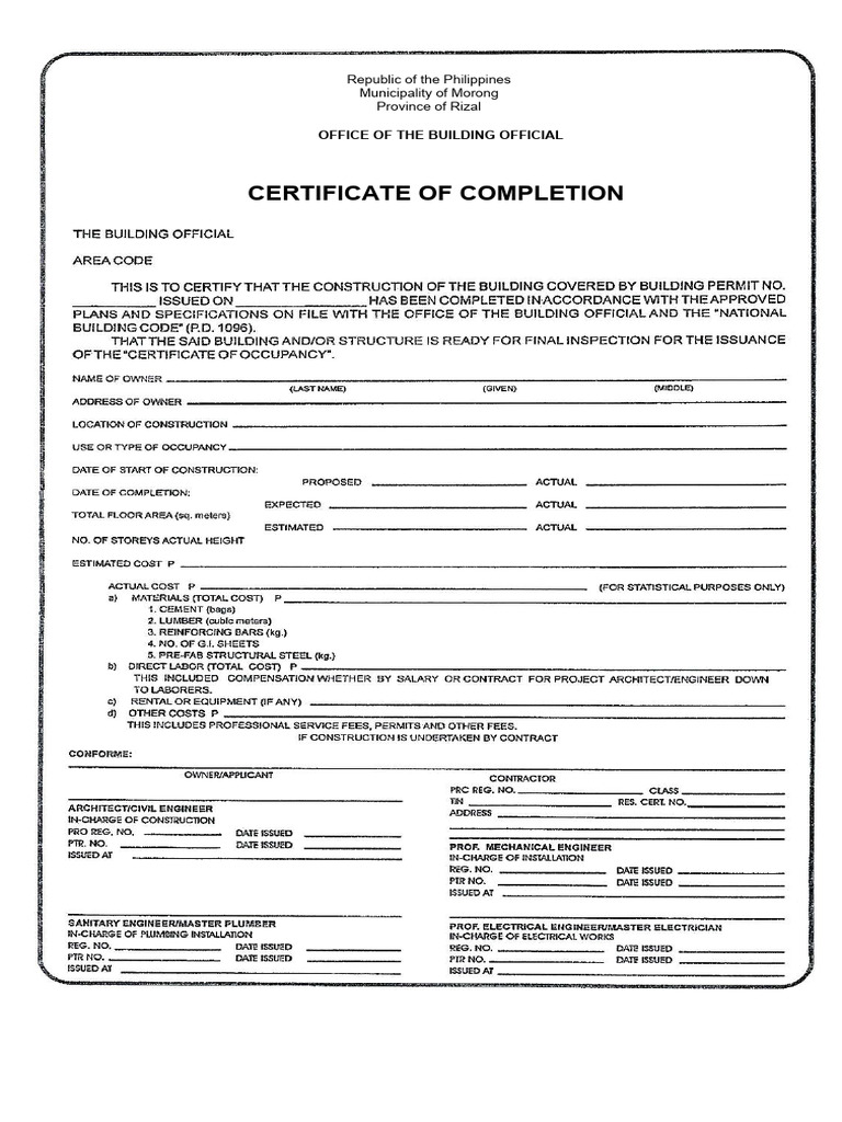 Certificate of Completion 2024 | PDF