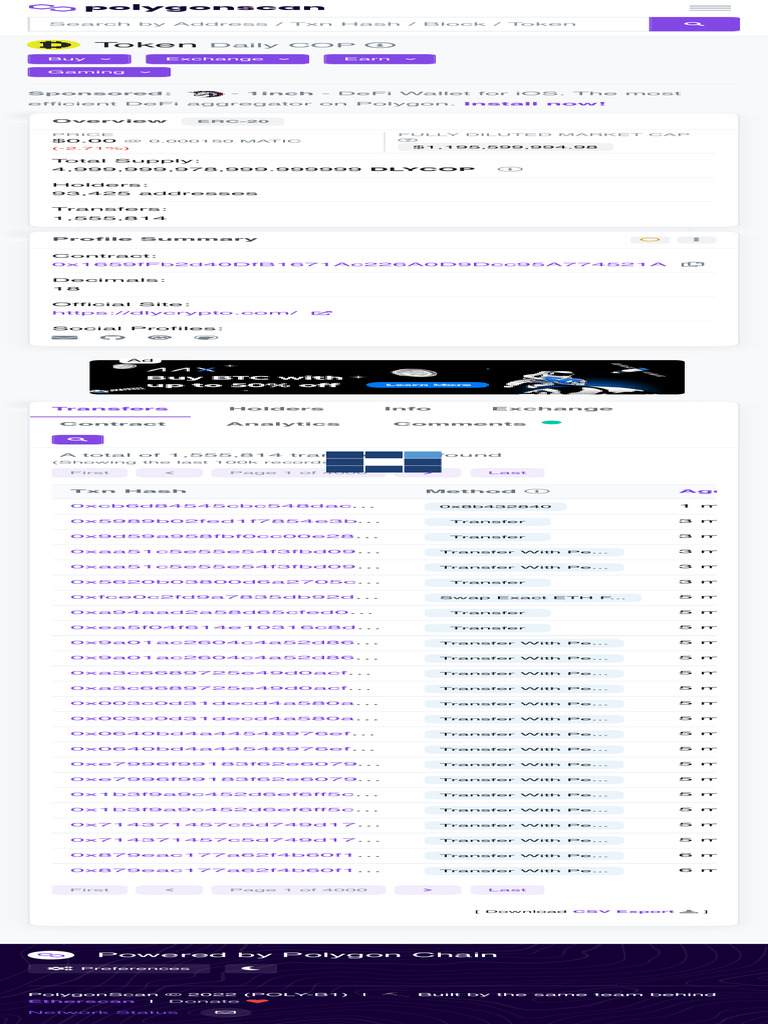 Token Daily COP: Market Data & Stats | PDF | Financial Technology ...