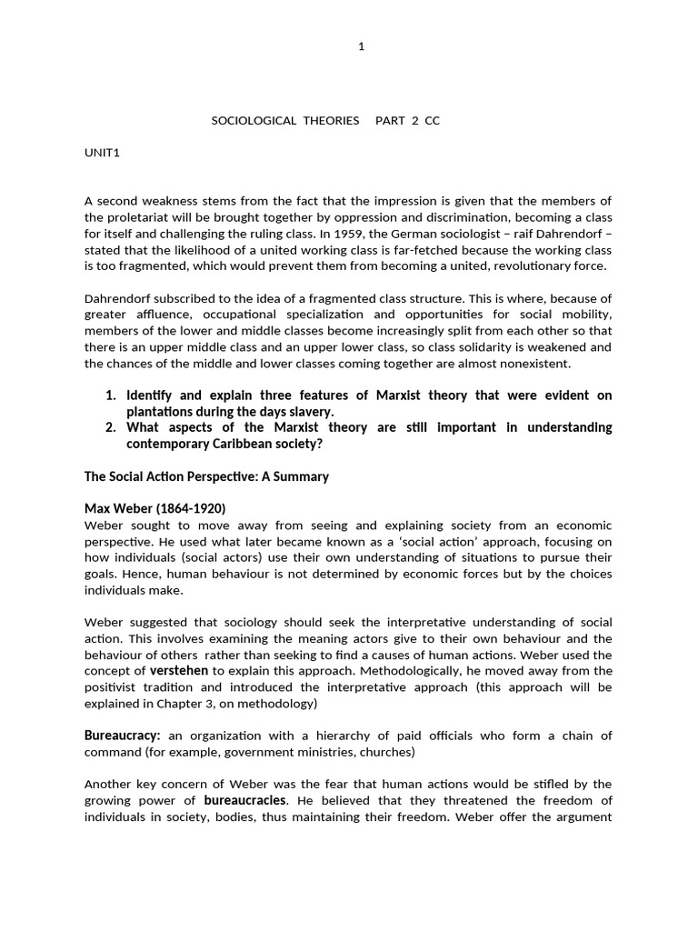 Sociological Theories Part 2 CC | PDF | Feminism | Gender Studies