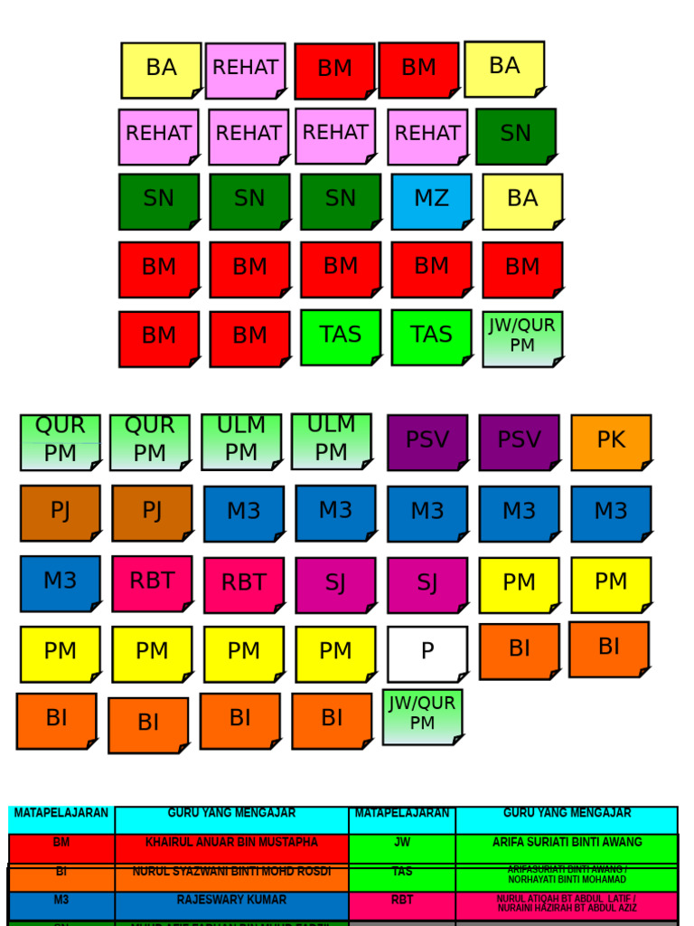 Jadual Waktu 20204 Ab | PDF