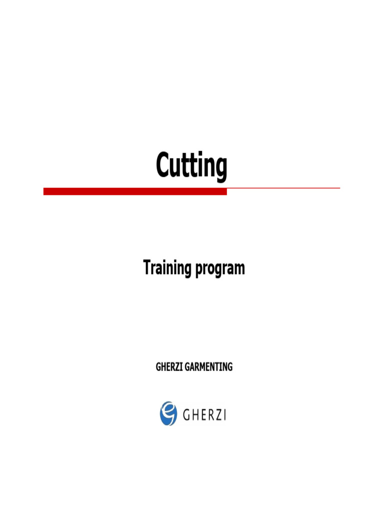 CTP - Cutting Training Program | PDF | Textiles | Business