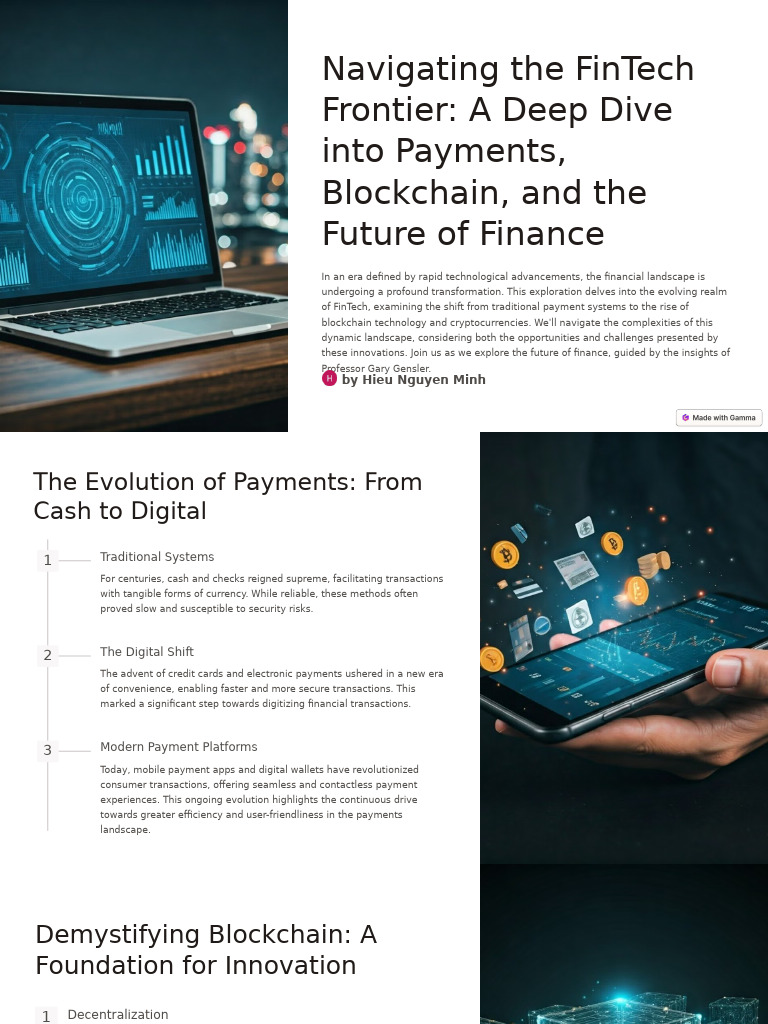 Navigating The FinTech Frontier A Deep Dive Into Payments Blockchain and The Future of Finance ...