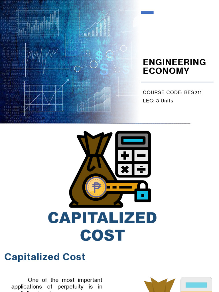 Engineering Economy Presentation 5 Capitalized Cost Ammortization | PDF | Interest | Debt