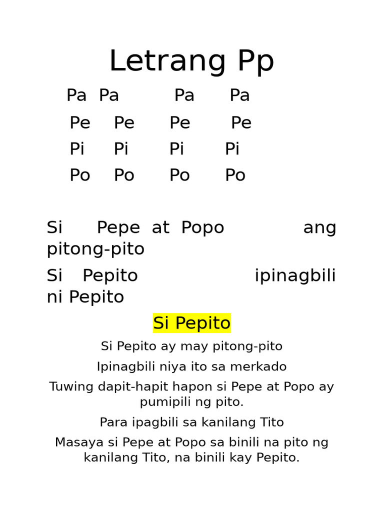 Letrang PP | PDF