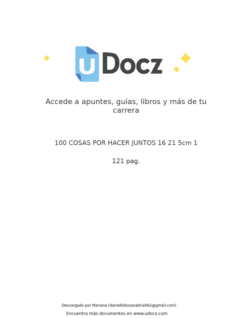 100 Cosas Por Hacer 975200 Downloadable 6644556 | PDF