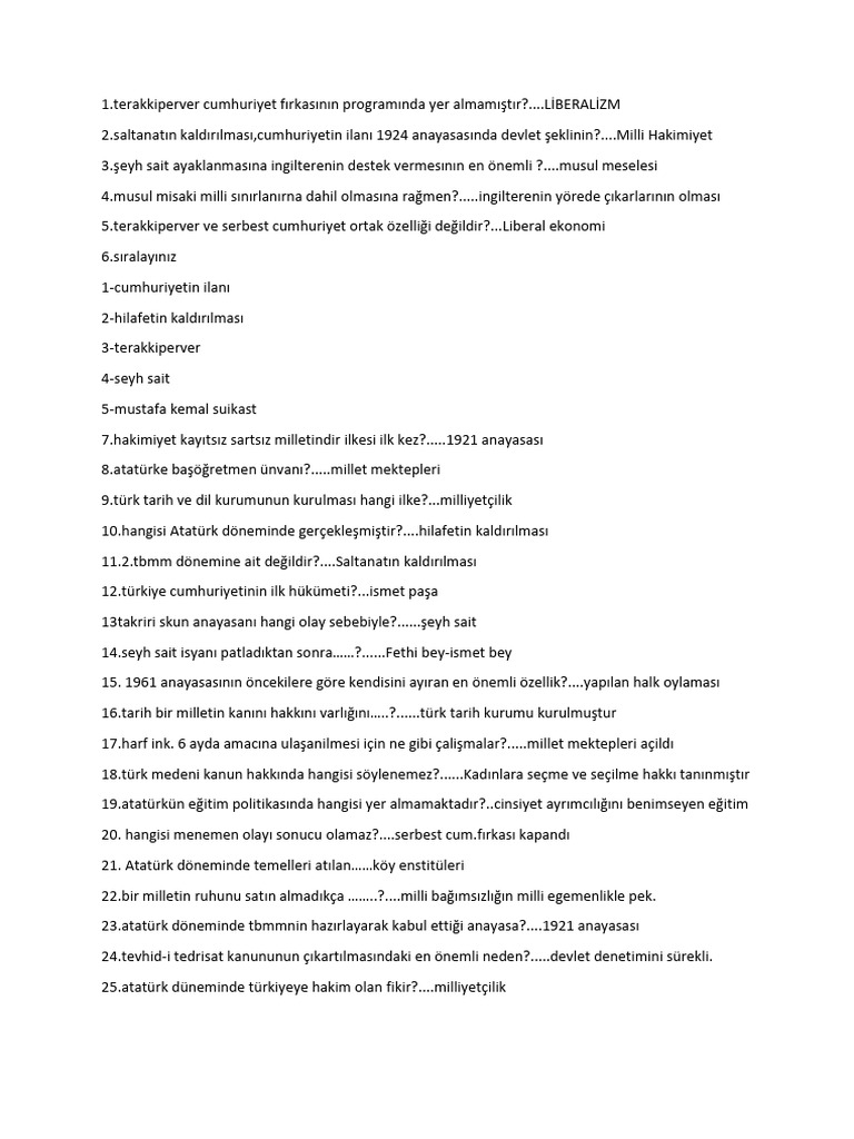 Inklap Soruları Son | PDF