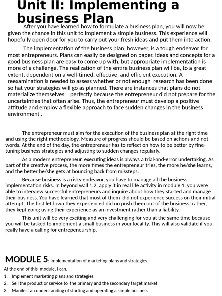 Entrepreneurship Module 5-7 | PDF | Marketing | Sales