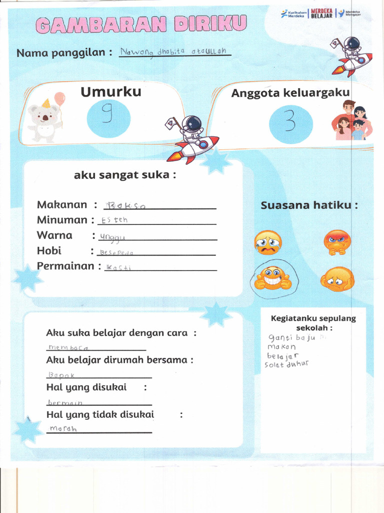 Gambaran Diriku | PDF