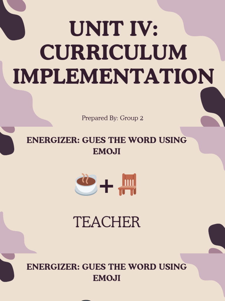 Unit Iv Prof Ed 5 Group 2 - 20241111 - 190016 - 0000 | PDF | Curriculum ...