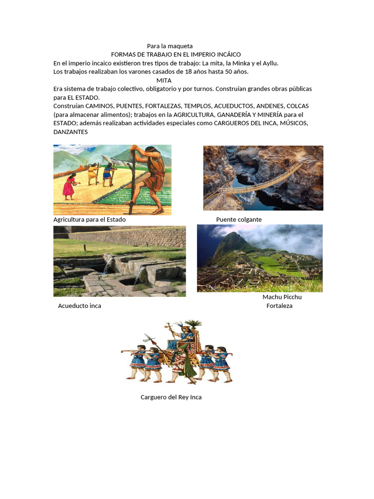 La Mita Inca | PDF | Ciencias sociales | Viajes y turismo