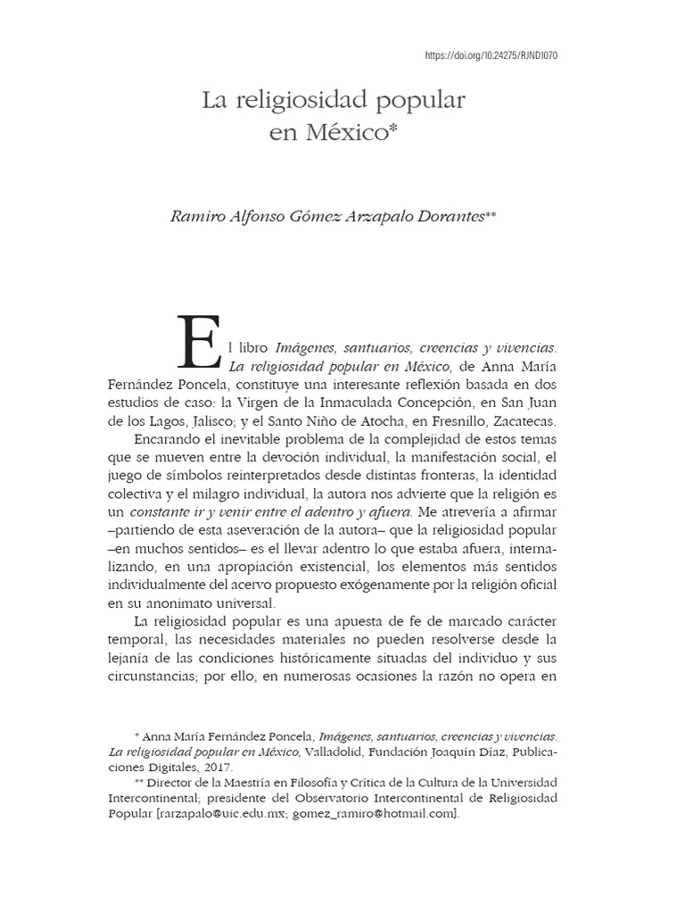 Religiosidad popular en México: creencias y santuarios | PDF | México ...