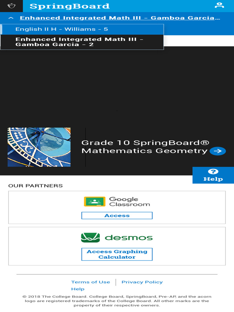 Springboard - Home | PDF