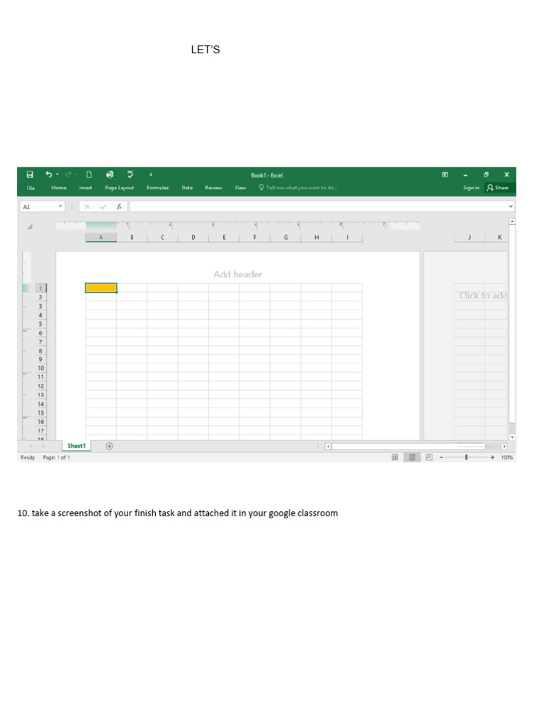 Working With The Excel Environment | PDF