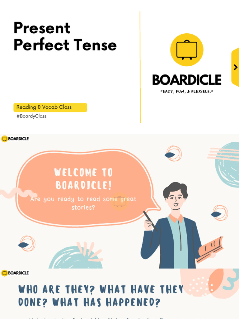 Present Perfect Tense Activities | PDF | J. K. Rowling
