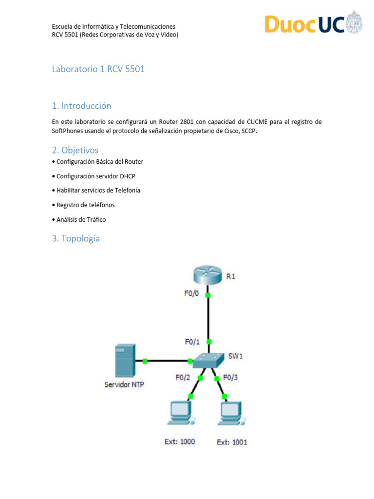 Laboratorio 1 RCV 5501 | PDF | Dirección IP | Enrutador (Computación)