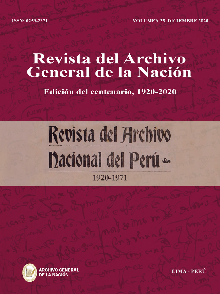 RAGN Vol.35 Nro.1 | PDF | Perú | Lima
