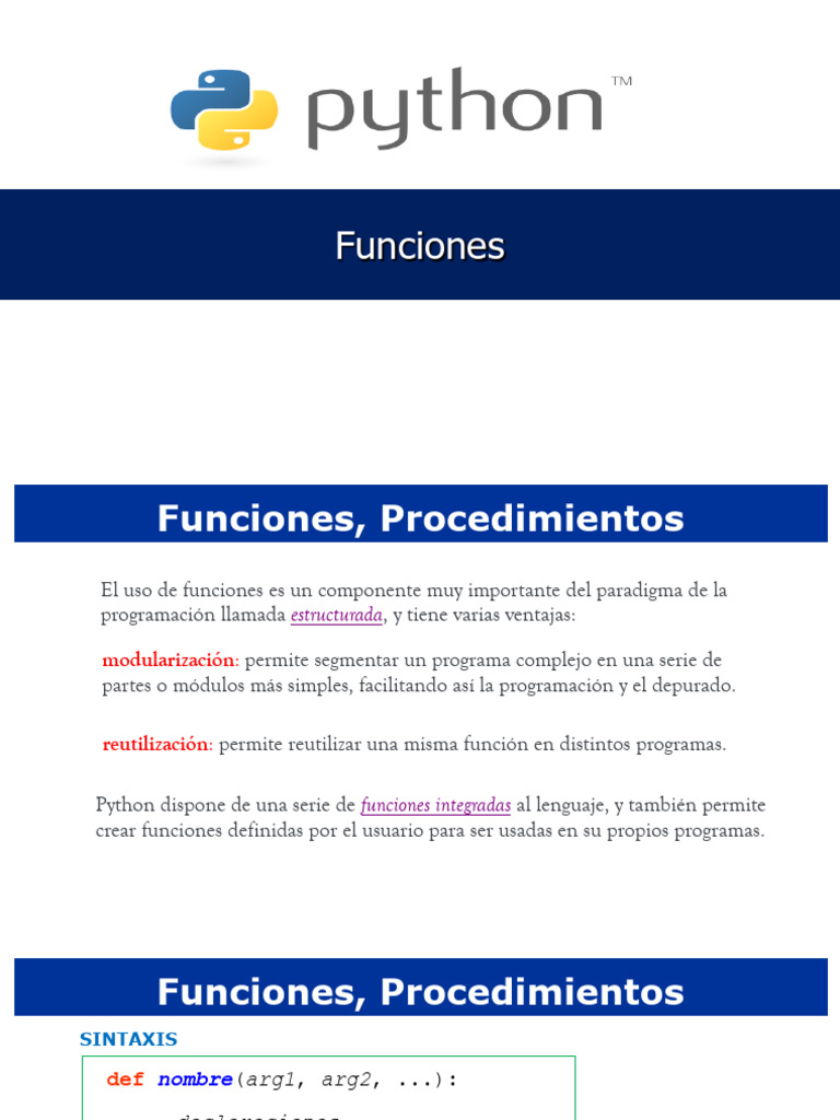 Funciones - 1 (Ok) | PDF | Paradigmas de programación | Ingeniería Informática