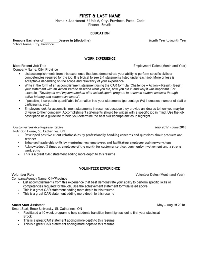 Reverse-Chronological Resume Guide | PDF | Computing | Data Management