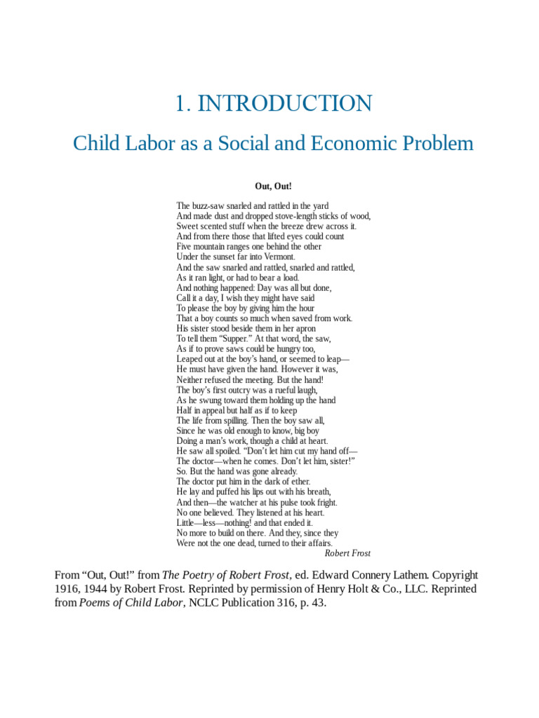 Hindman - Child Labor - Chap 1 - ST | PDF | All Rights Reserved ...