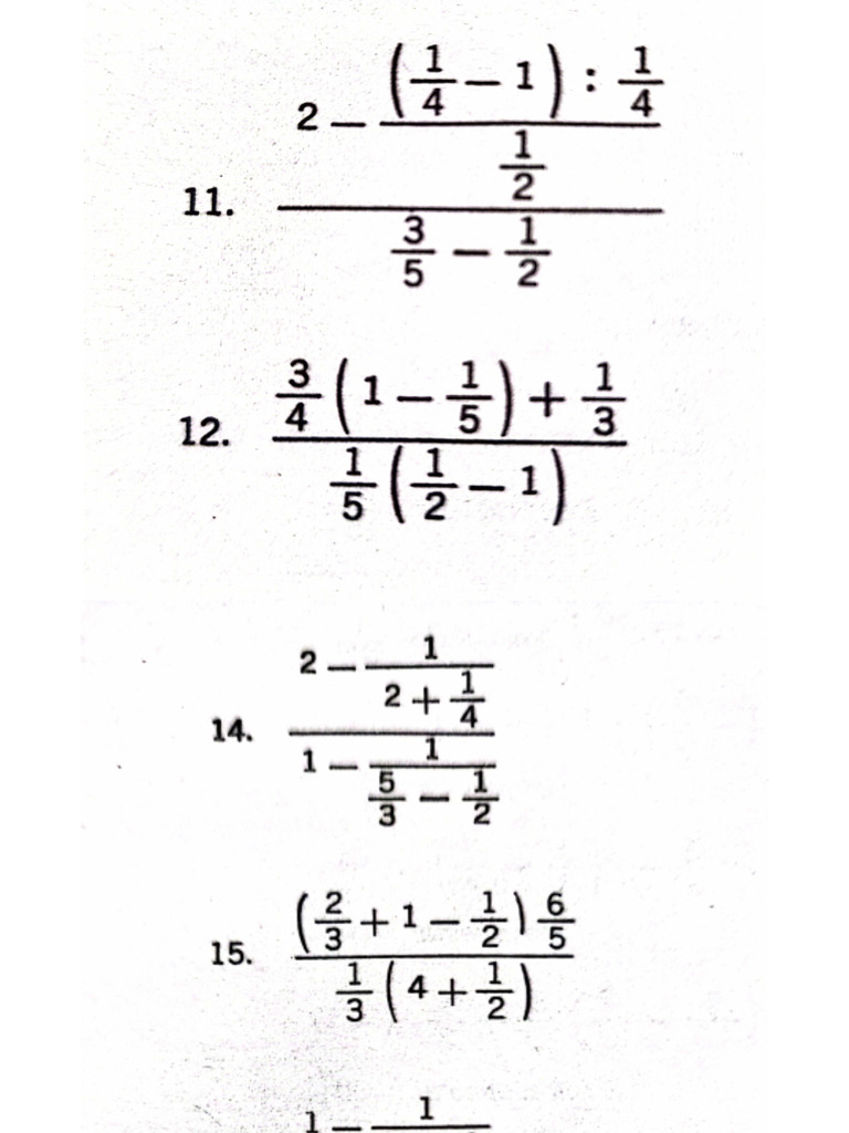 Tarea - Fracciones Compuestas | PDF