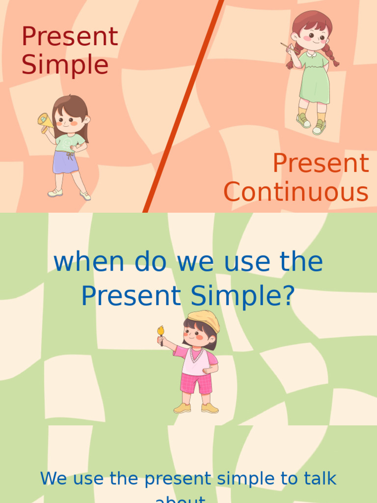 Simpe Present Tense Vs Present Continuous | PDF | Lifestyle
