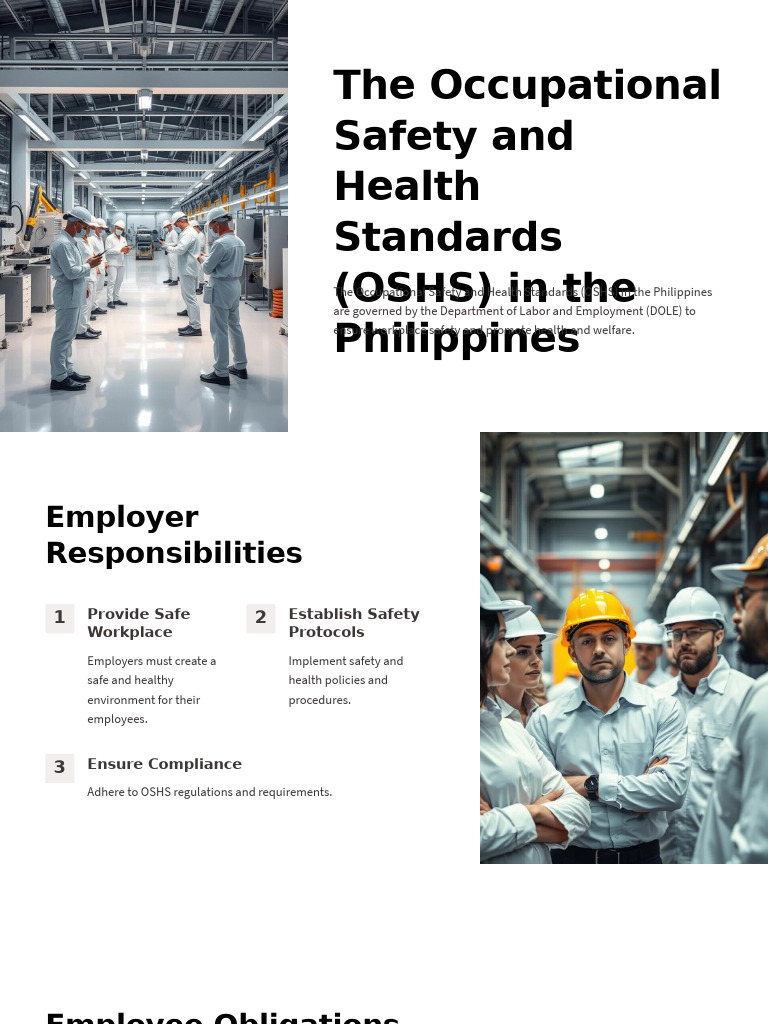 The Occupational Safety and Health Standards OSHS in The Philippines ...
