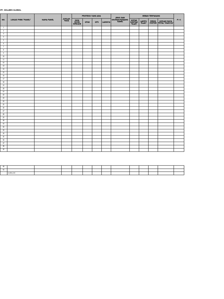 23.3 Form Tabel Panel | PDF
