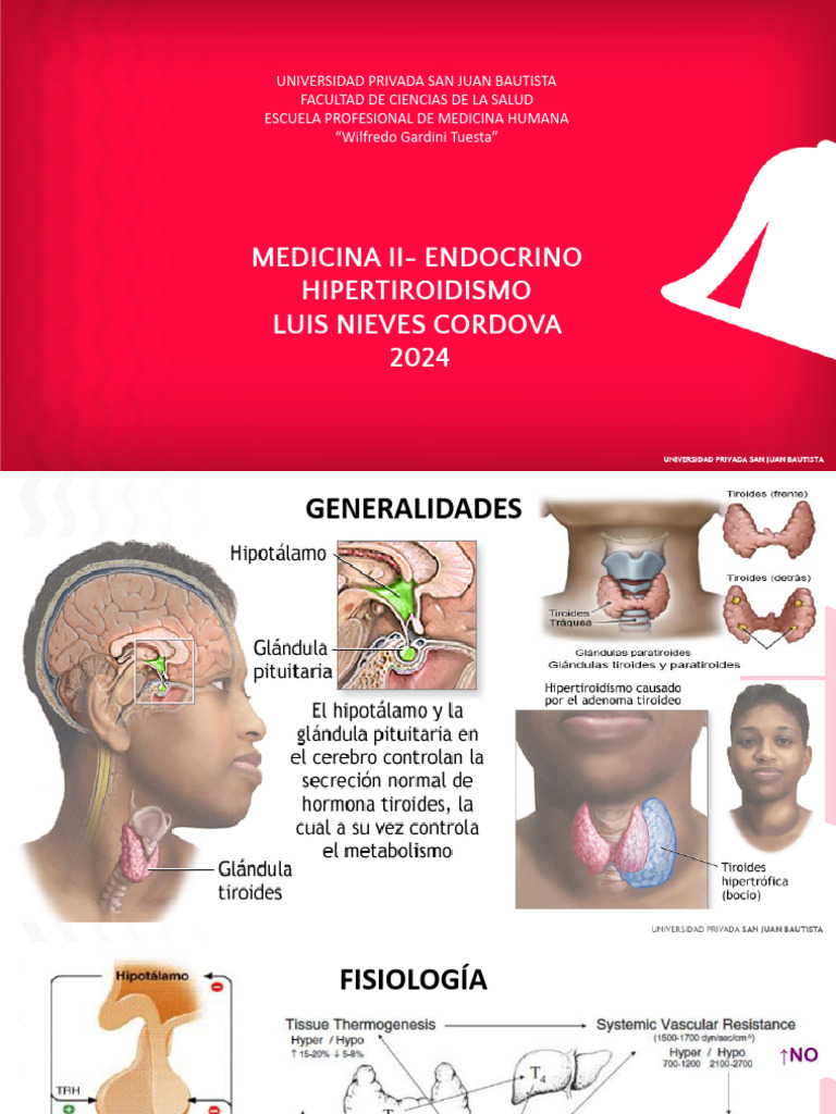 Clase 9 Hipertiroidismo 2024 | PDF | Hipertiroidismo | Tiroides