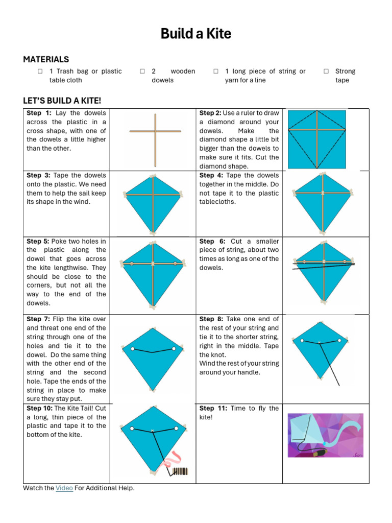 Kite Building for Kids | PDF