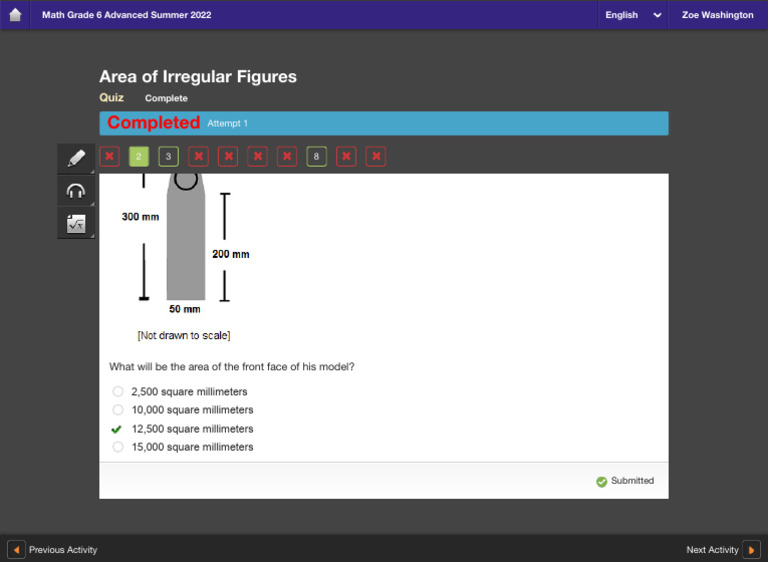 Math Grade 6 Advanced Summer 2022 - Edgenuity - Com 234 | PDF ...