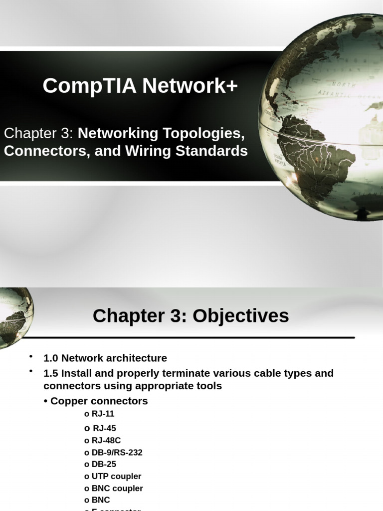 Net - 006 Chapter 3 - Networking Topologies, Connectors, and Wiring Standards | PDF | Electrical ...