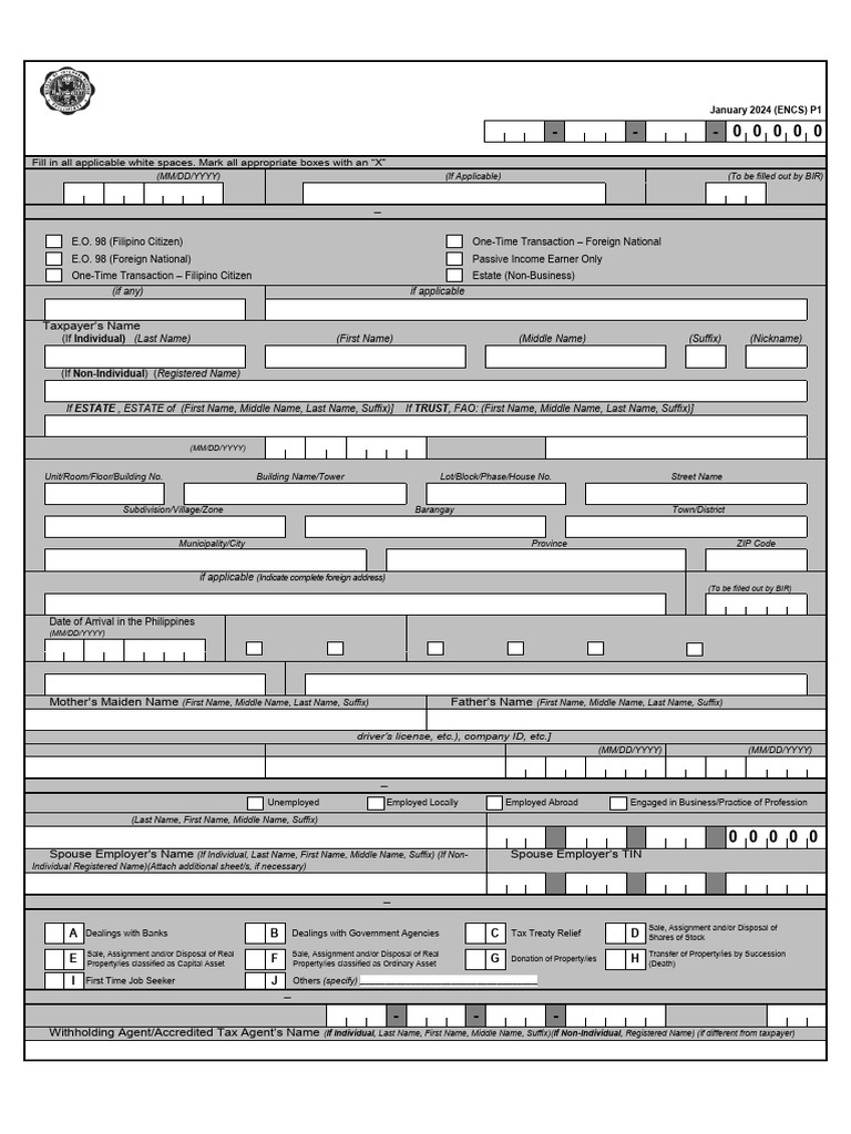 1904 January 2024 ENCS - Final | PDF | Identity Document