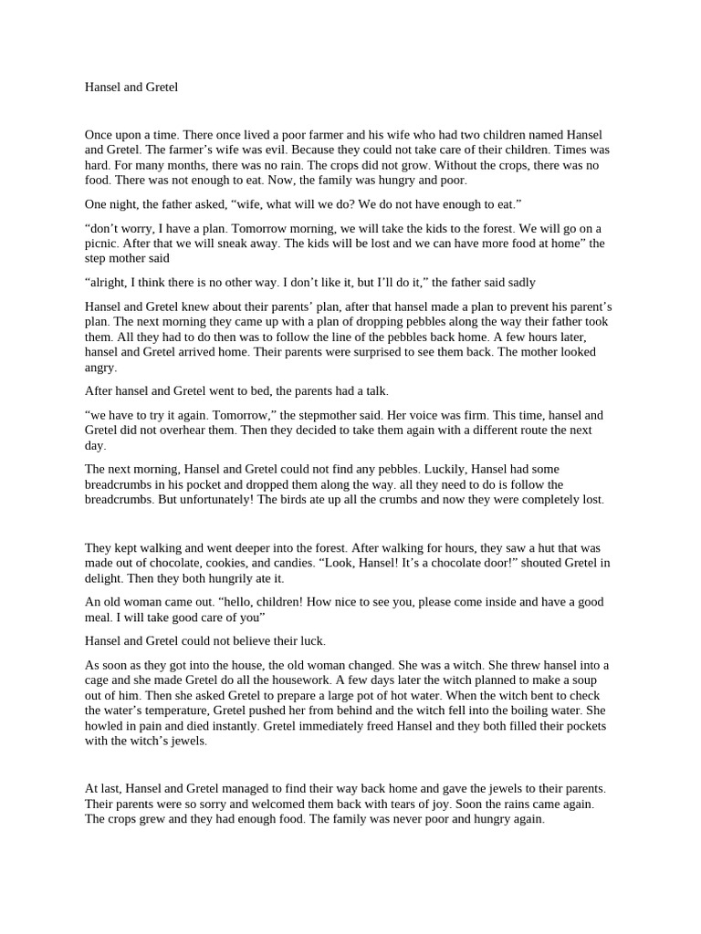 Hansel Gretel | PDF | Hansel And Gretel | Hansel And Gretel (Opera)