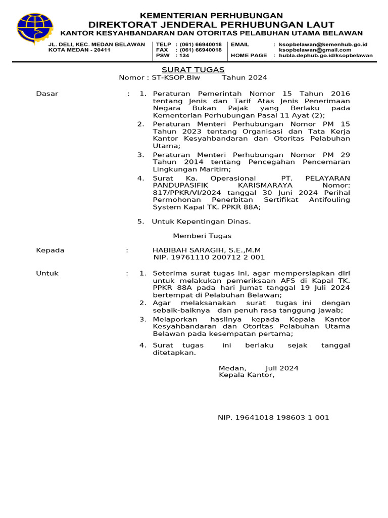 ST TIDAK MEMAKAI DIPA - PEMERIKSAAN AFS TK. PPKR 88A An. HABIBAH Tgl. 19 JULI 2024 | PDF