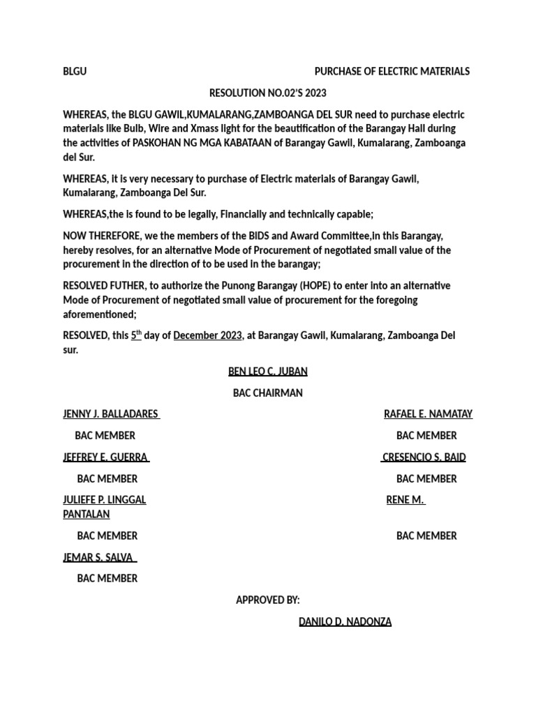 Bac Resolution | PDF