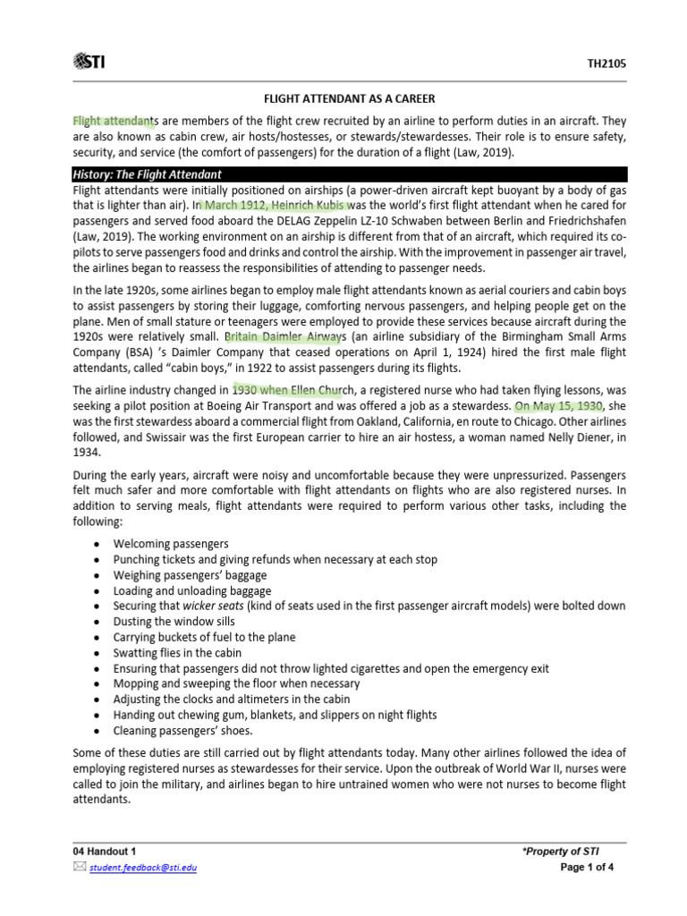 Afom Midterm 2 | PDF | Flight Attendant | Airlines