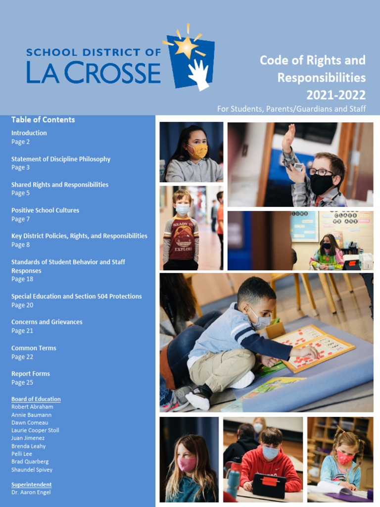 Code of Rights and Responsibilities 2021-2022 | PDF | Social Psychology