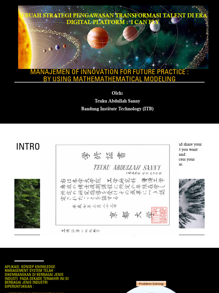 Teuku Abdullah Sanny - Innovation For Future Practice3 | PDF