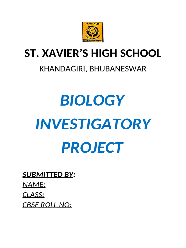 Bio Investigatory Project | PDF | Cancer | Neoplasms