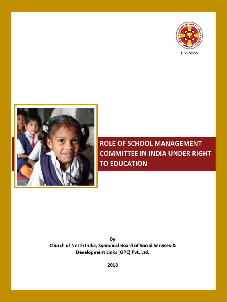 Role of School Management Committees in India | PDF | Government