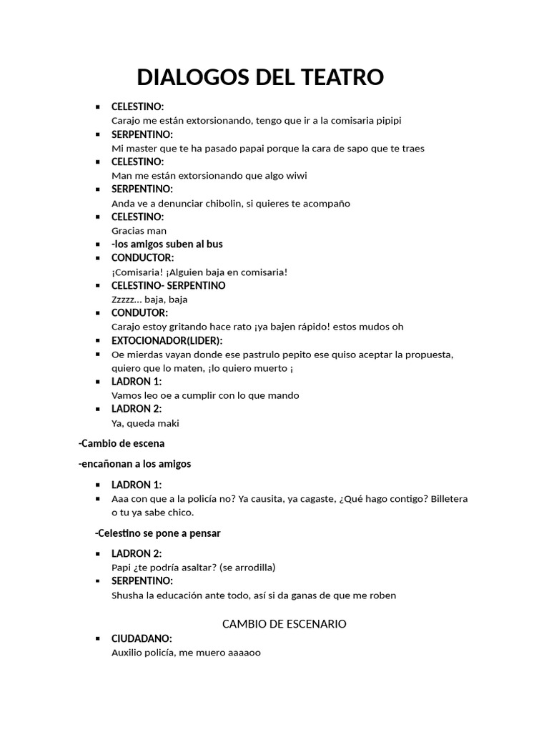 Dialogos Del Teatro | PDF