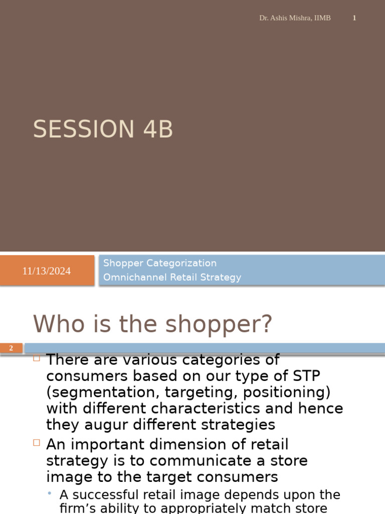 Session 4b | PDF | Retail | Marketing