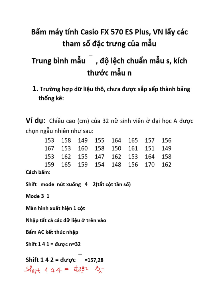 Huong Dan Bam May Tinh Casio | PDF