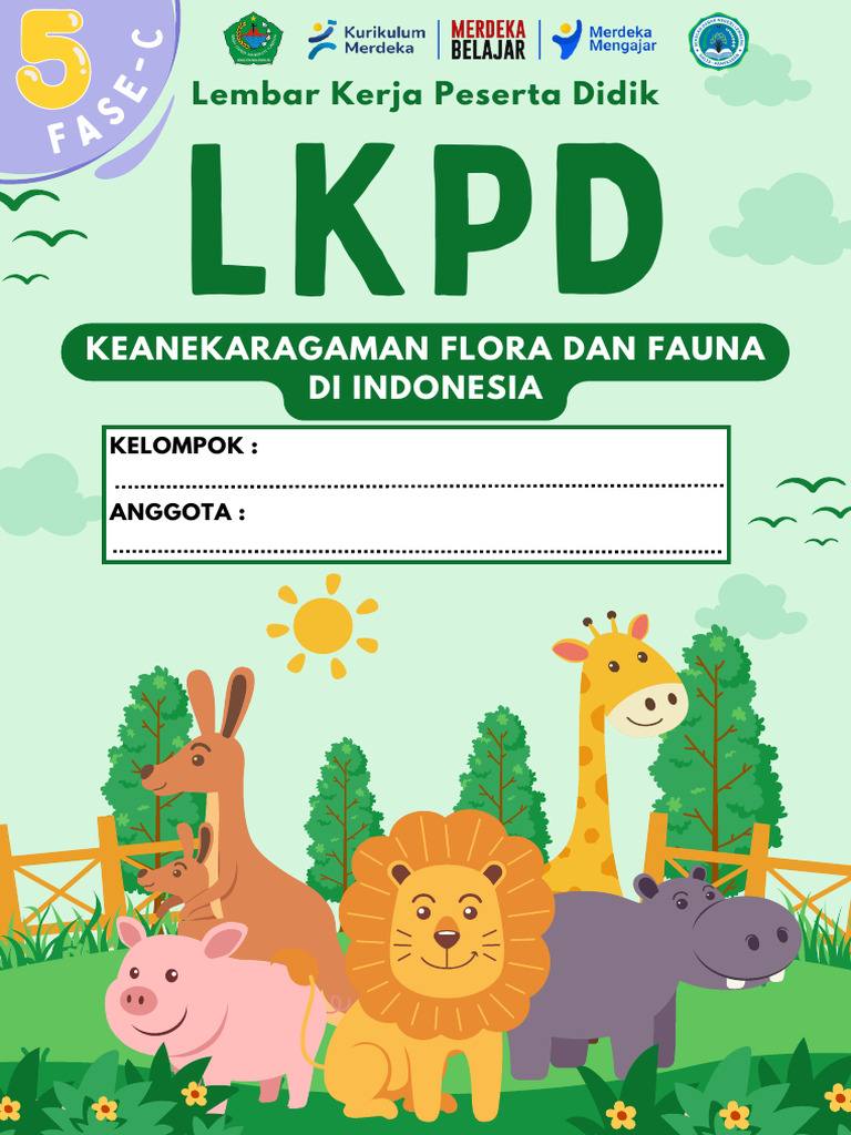 LKPD Persebaran Flora Dan Fauna Di Indonesia | PDF | Seni