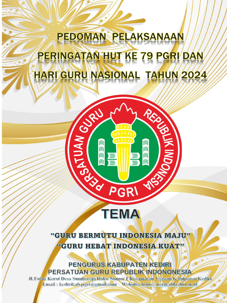 HUT Ke-79 PGRI dan HGN 2024 Kediri | PDF