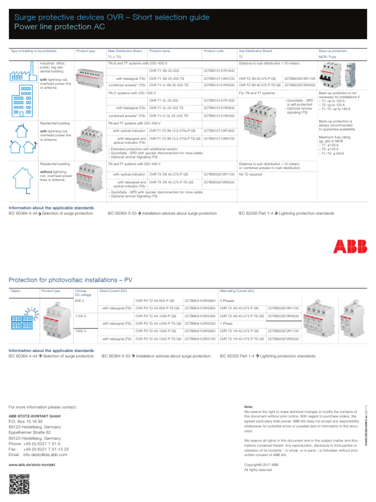 Abb Seleccion Descargador | PDF | Manufactured Goods | Power (Physics)