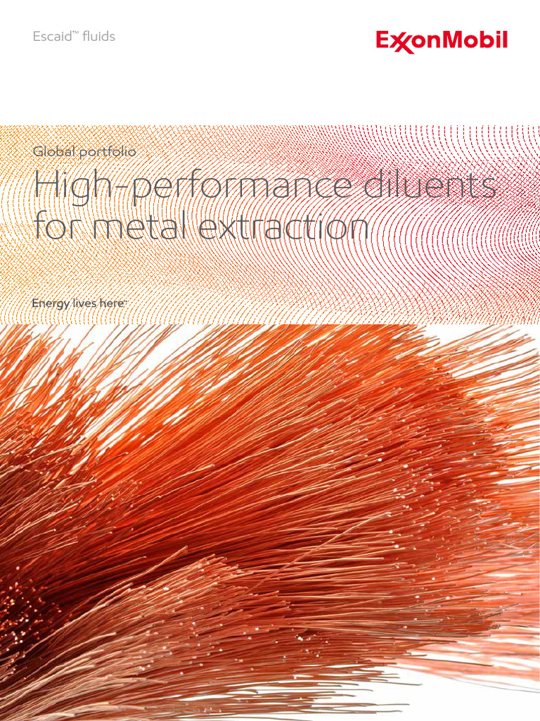 Escaid Fluids Metal Extraction Brochure Online en | PDF | Mining | Kerosene