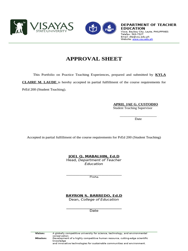 Approval Sheet 1 | PDF