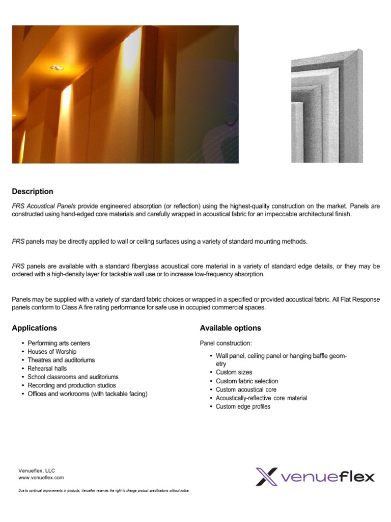 FRS SpecSheet | PDF | Building Engineering