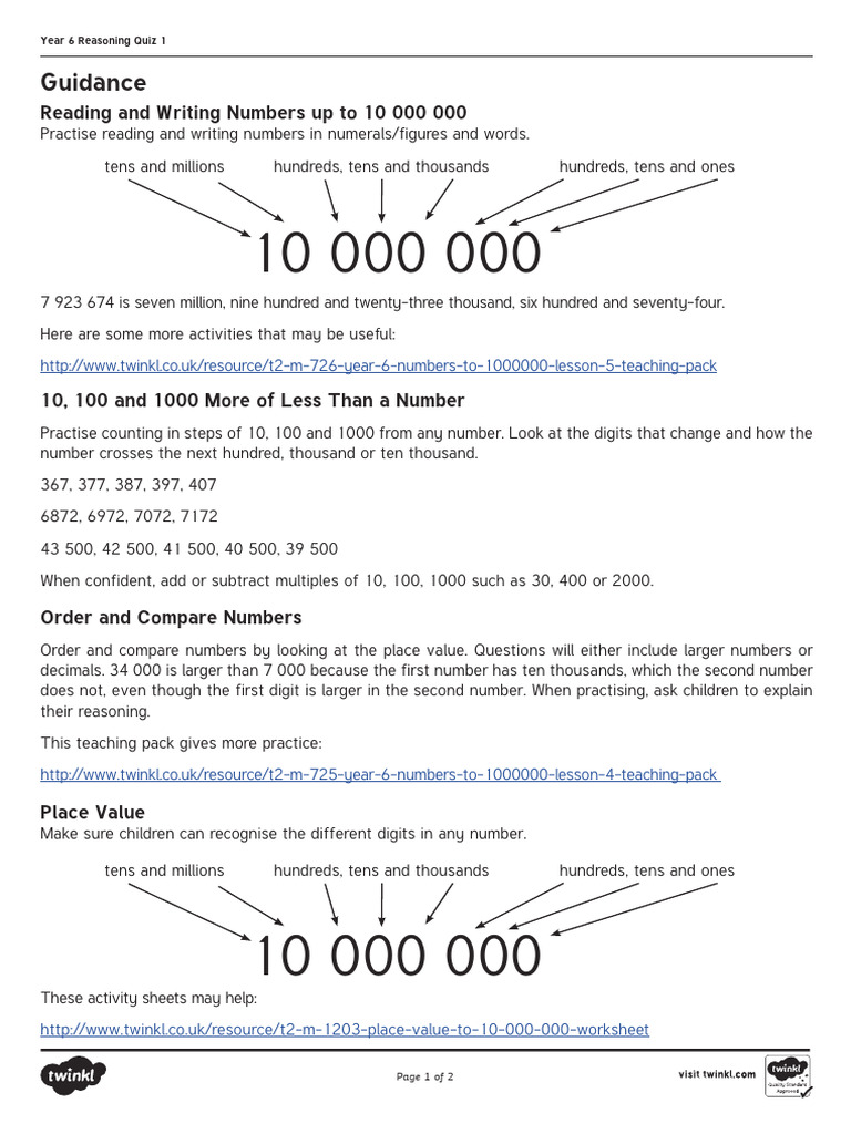 Reasoning Quiz 1 Guidance | PDF | Numbers | Encodings